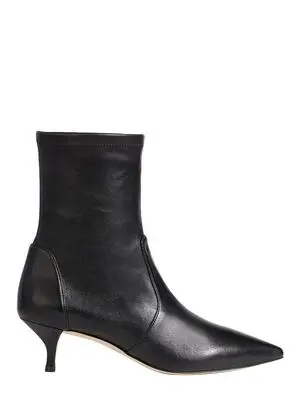 STUART WEITZMAN Mara 50 Leather Ankle Boots
