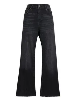 FRAME Le Crop Mini Boot High-rise Jeans - Charcoal