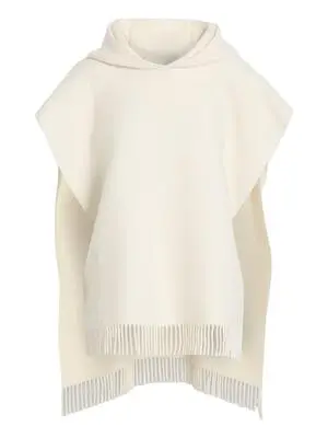 Brunello Cucinelli Wool-cashmere Felted Poncho - Ivory