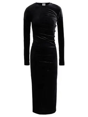 TOTEME Velvet Midi Dress - Black