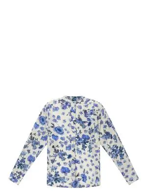 Isabel Marant Rusak Printed Blouse Blue