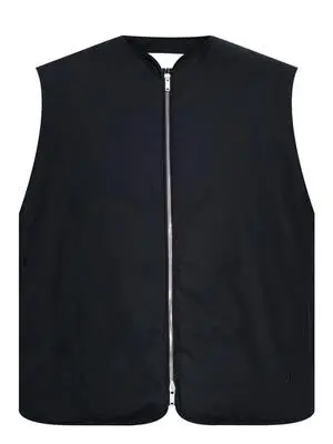 JIL SANDER Down Vest - Navy Blue