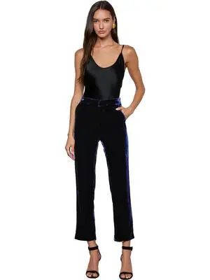 L'Agence Rebel Velvet Trousers - Midnight