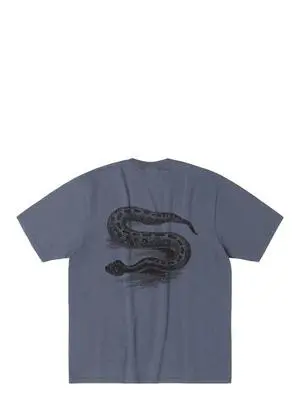 StÜssy Serpent Pigment Dyed Tee Shirt - Navy Blue