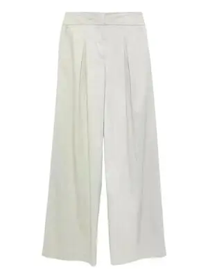 PESERICO Pleated Wide Leg Trousers