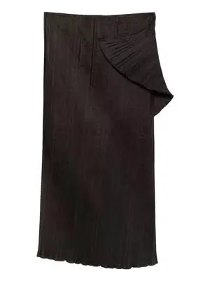 Liviana Conti Plissé Skirt - Black