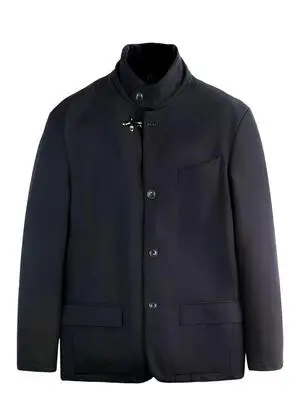 FAY Single-breasted Shirt Jacket - Blue