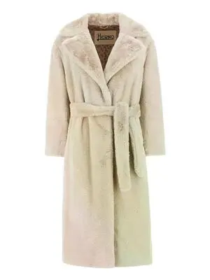 Herno Belted Coat - Neutrals