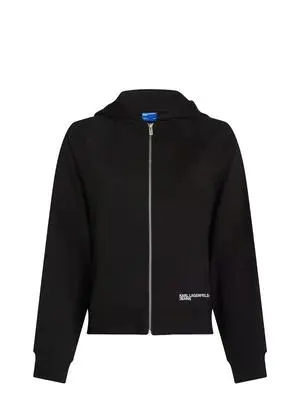 Karl Lagerfeld Milano Zip-up Hoodie - Black
