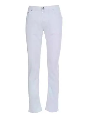 JACOB COHEN Five-Pocket Straight Leg Jeans