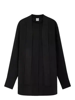 TOTEME Lavallière Long-sleeve Shirt - Black