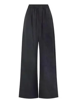 THE FRANKIE SHOP Elasticated-waist Wool Pants - Grey