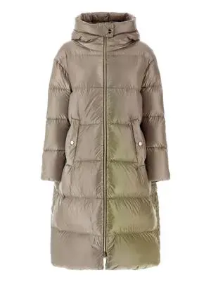 Herno Hooded Quilted Coat - Neutrals
