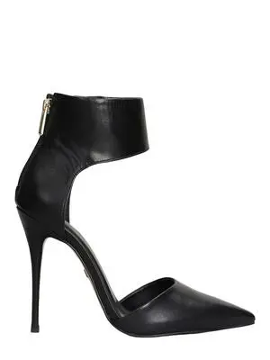 ANDREA CARRANO 115mm Leather Pumps - Black