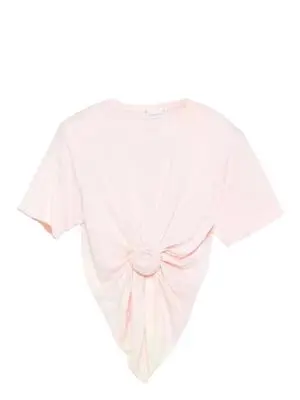 Magda Butrym Knotted Front T-shirt - Pink