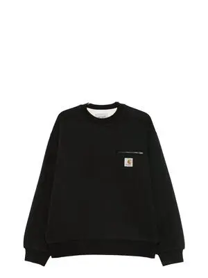 Carhartt Work In Progress Zip-Pocket Sweatshirt Black