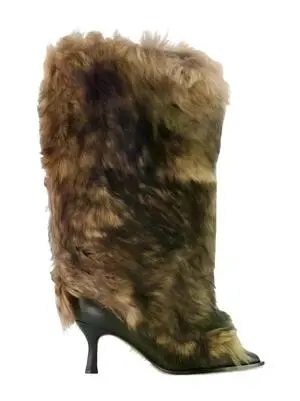 UGG X Ambush Fur Heeled Boots - Brown