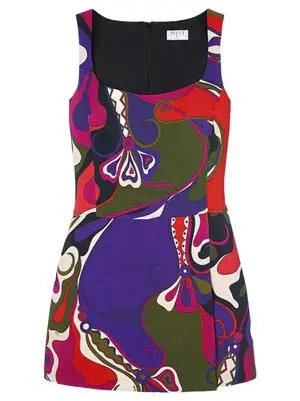 Emilio Pucci Printed Mini Dress - Purple