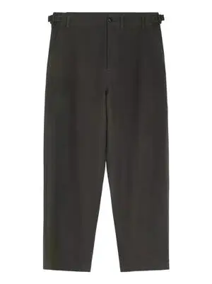 LEMAIRE Adjustable-waistband Carrot Trousers - Brown