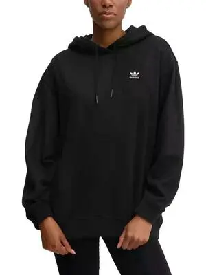 Adidas Logo-embroidered Hoodie - Black