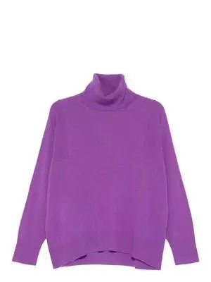 ROBERTO COLLINA Roll-neck Sweater - Purple