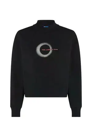 Karl Lagerfeld Eclipse Logo Sweatshirt - 999 Black