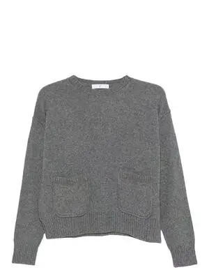 WHY CI Round-neck Sweater - Grey