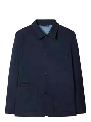 Paul Smith Button-fastening Patch-pockets Suit Jacket - Blue