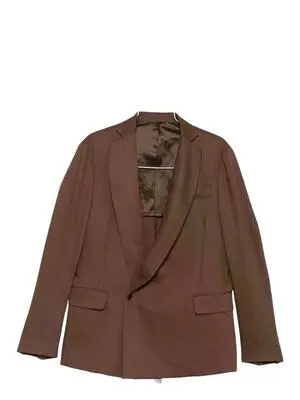 COSTUMEIN Shawl-lapel Jacket - Brown