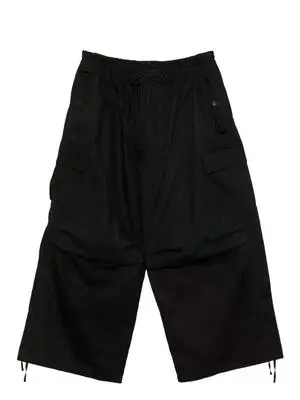 Y3 Drawstring Cargo Trousers - Black