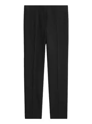 Cos Slim Wool-blend Trousers - Black
