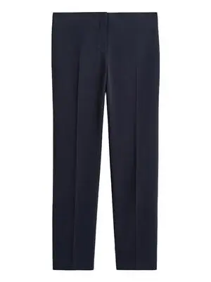 Cos Slim Wool-blend Trousers - Blue