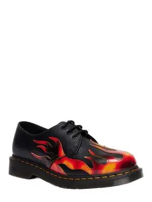 Dr. Martens 1461 Flame Leather Shoes - Black
