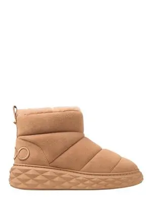 JIMMY CHOO Xan Suede-shearling Snow Boots - Beige