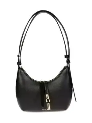 Furla Zip Goccia Shoulder Bag - Black