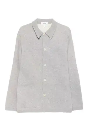 LARDINI Wool-blend Shirt Jacket - Grey