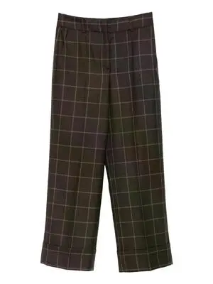 Incotex Check-print Trousers - Brown