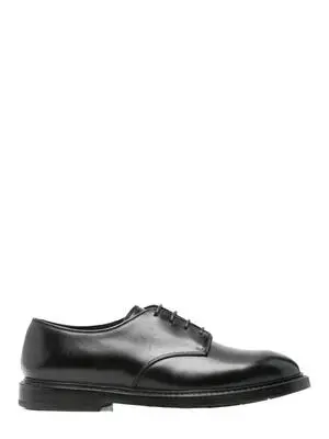Premiata Lace-up Leather Oxford Shoes - Black