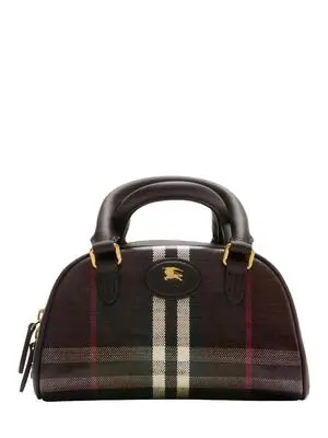 Burberry Highlands Check-pattern Mini Bag - Black