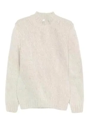 LARDINI Virgin Wool Sweater - Neutrals