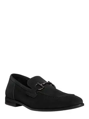 STUART WEITZMAN Simon Twistbit Loafers - Black Suede