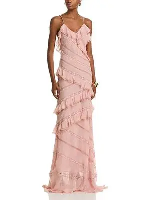 LOVESHACKFANCY Louie Ruffle Maxi Dress