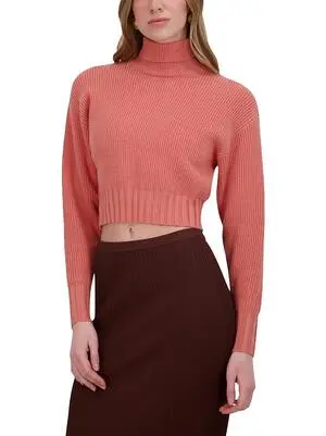 POINT Chunky Dolman Sleeve Sweater - Mauve Rose