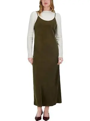 POINT Straight Dress - Olive