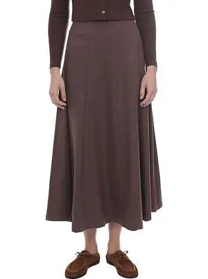 POINT Twill Panel Skirt Chocolate