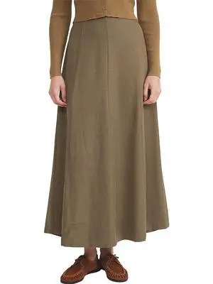 POINT Twill Panel Skirt Olive