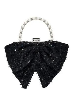 Sachin & Babi Sequin Tweed Evening Bag - Black