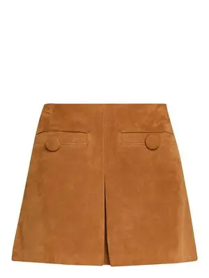Marc Jacobs Suede Mini Skirt - Copper