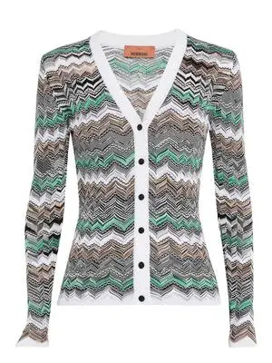 Missoni Zigzag Intarsia Knit Cardigan - Sm9so