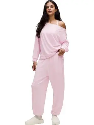 Lululemon Becalm Oversized Mid-rise Pant Blissful Pink